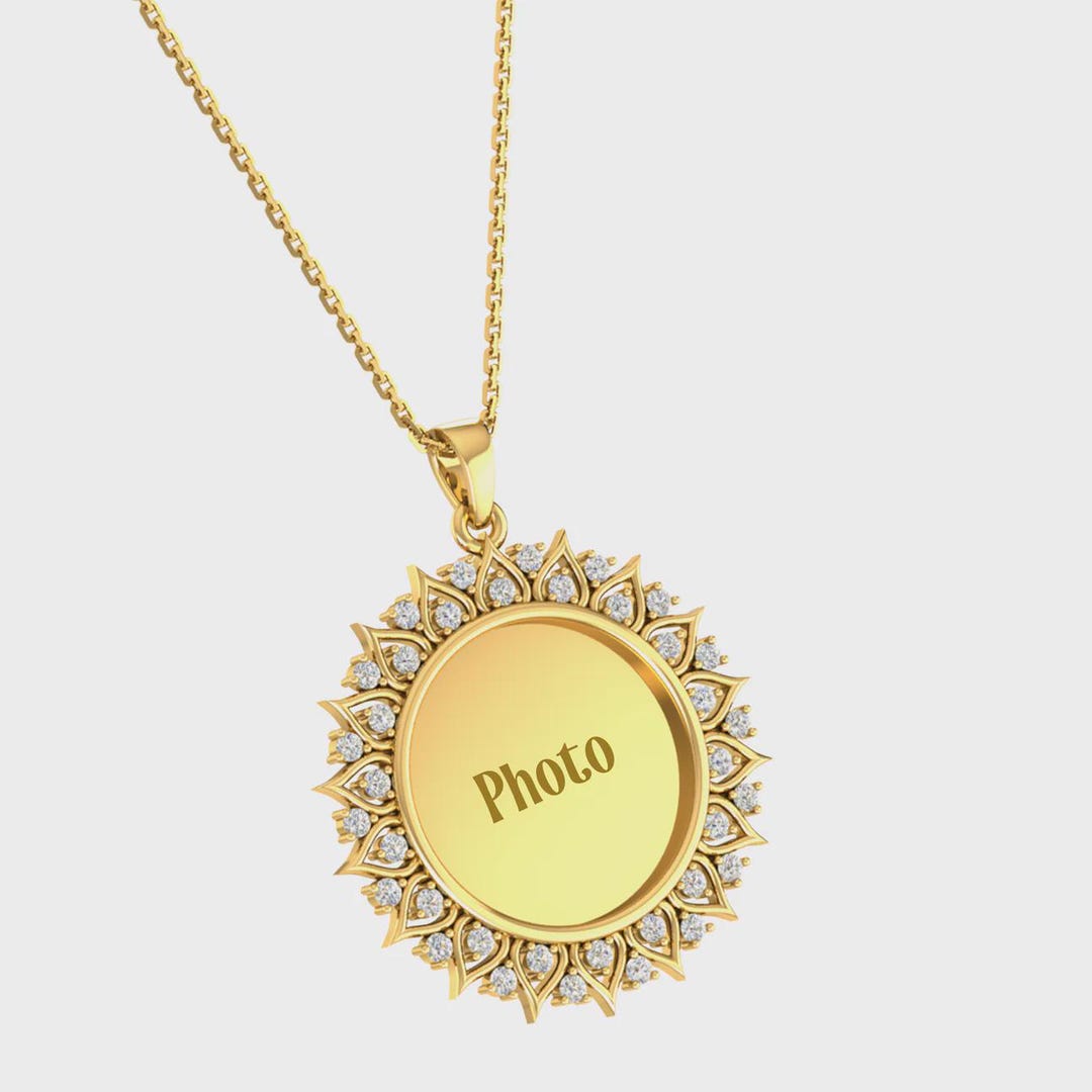 Round Memory Picture Pendants, Custom Photo Pendant Necklace, Jewelry ...