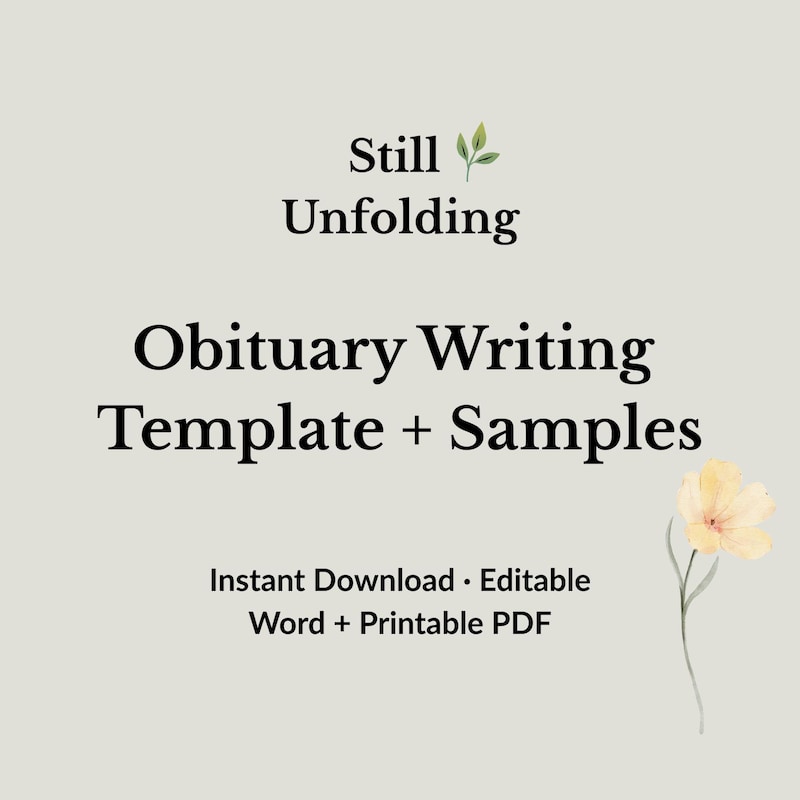 Memorial Program Guide - Etsy