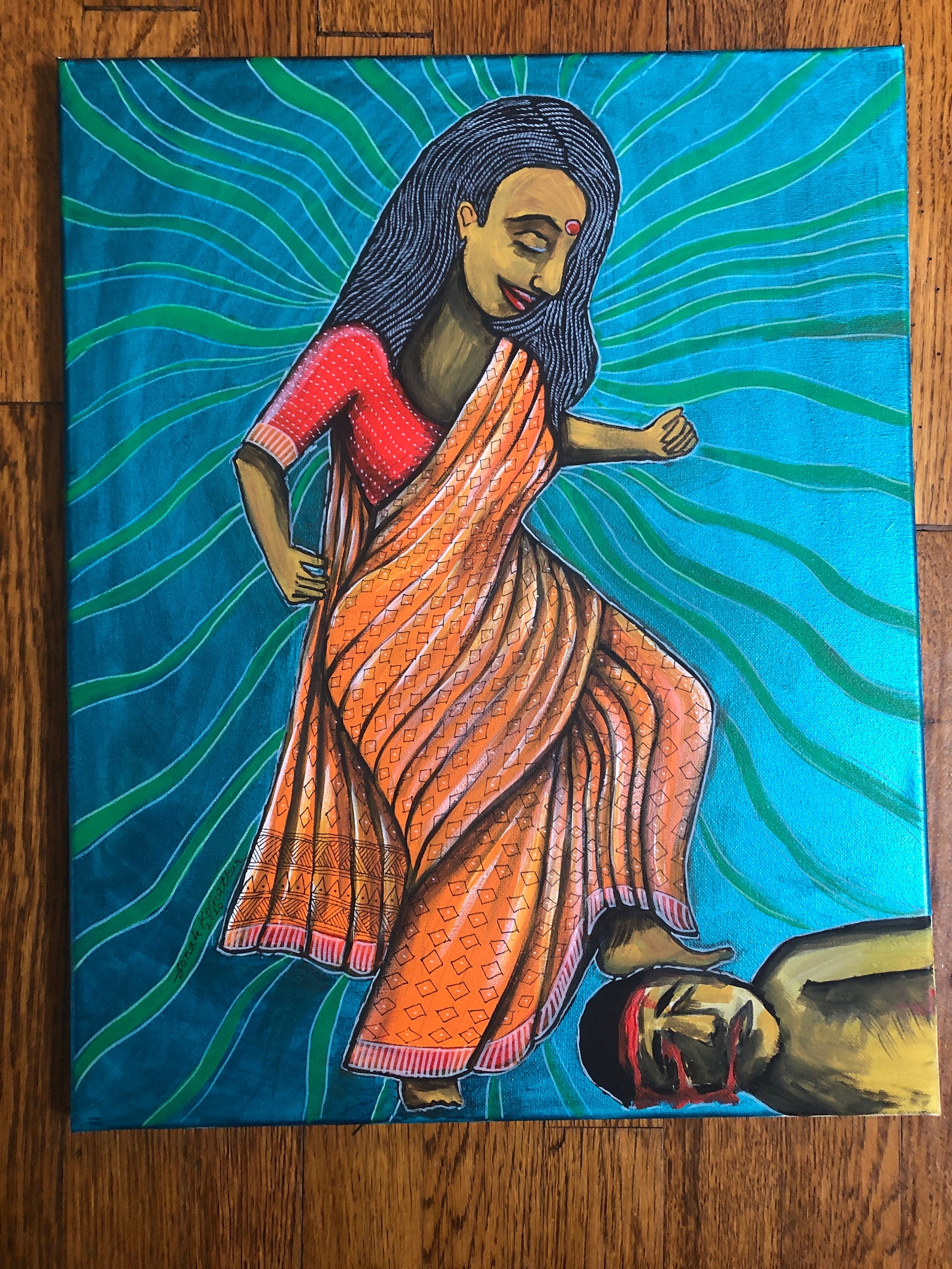 Smashing the Patriarchy Original Painting 16 X 20 - Etsy Denmark