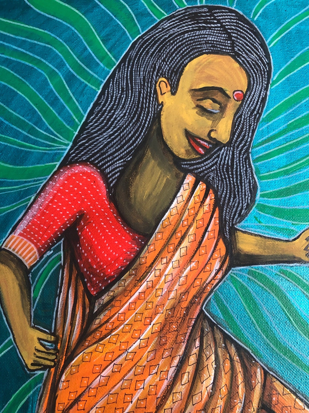 Smashing the Patriarchy - Original Painting - 16" X 20" - Etsy Denmark