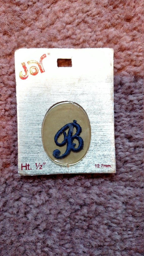 Vintage Iron-on Monogram B - Etsy