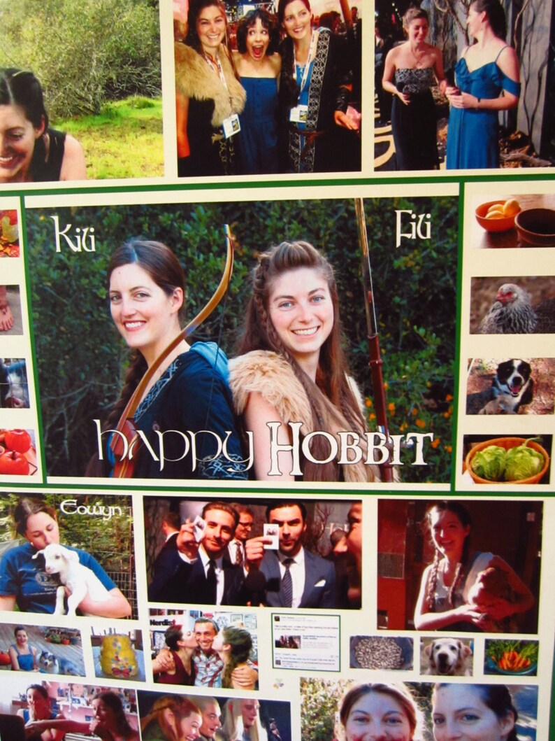 Happy Hobbit Collage Poster - Etsy