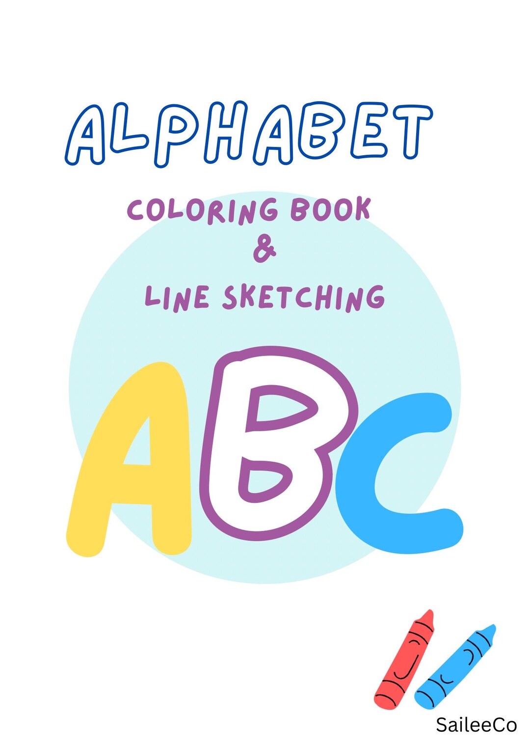 Alphabet Color Book - Etsy