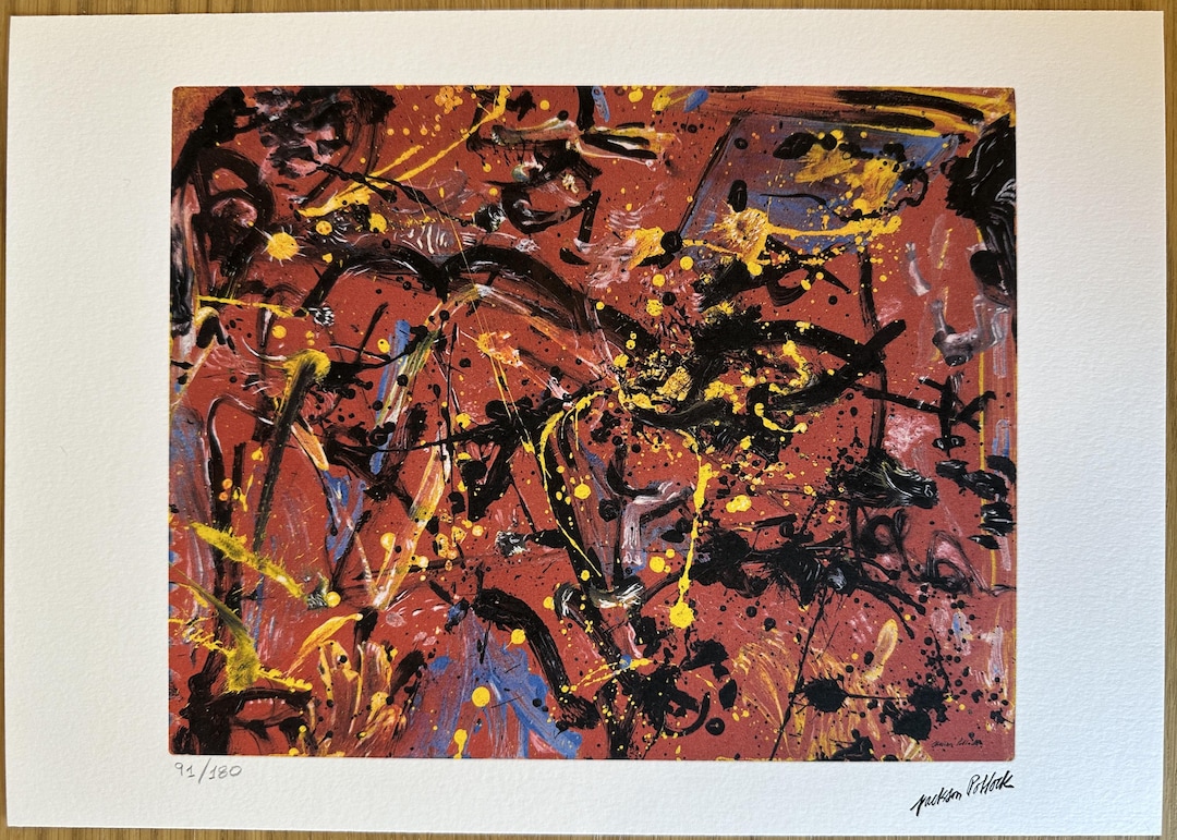 Jackson Pollock | Limited Edition Lithograph Print | Signed & Numbered ...