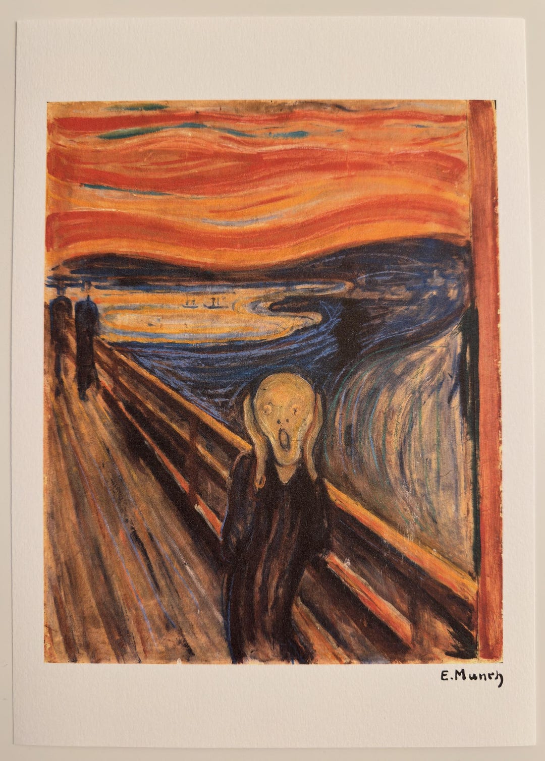 Edvard Munch "the Scream" Lithograph, Signed - Etsy