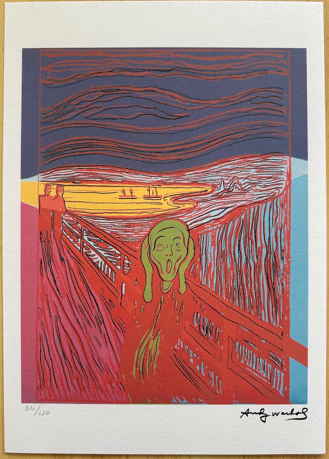 Andy Warhol the Scream Lithograph Print | Limited Edition | Signed ...