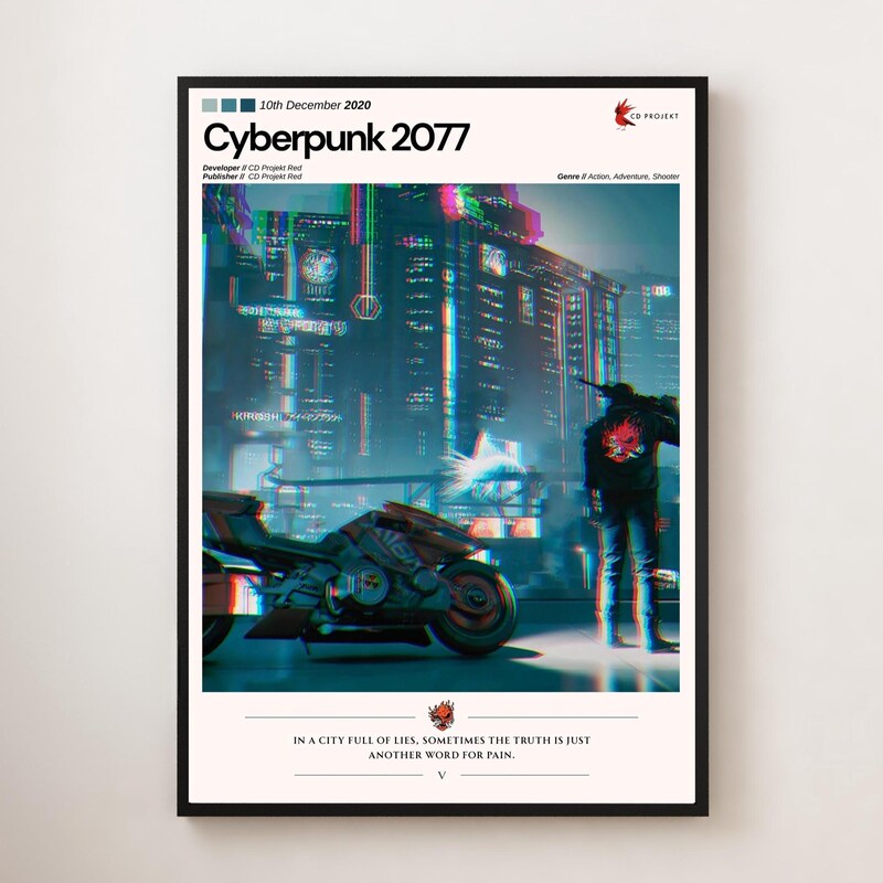 Cyberpunk 2077 Poster - Etsy