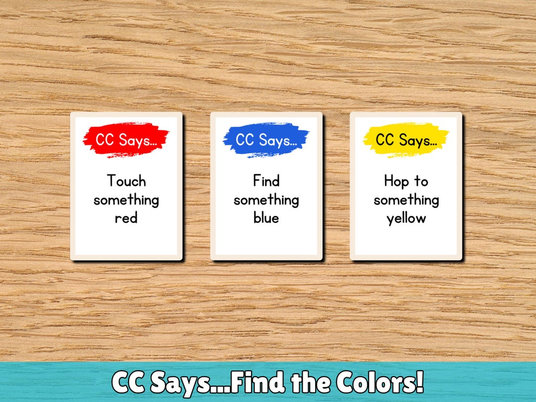 Color Movement Game for Preschool | CC Says™ Find the Colors | Active ...