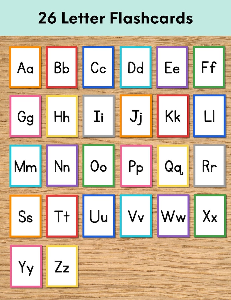 Alphabet Flashcards for Preschool | Uppercase & Lowercase Letter ...