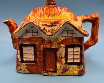 Vintage Price Bros Cottage Ware Teapot, English Pottery, Thatched ...