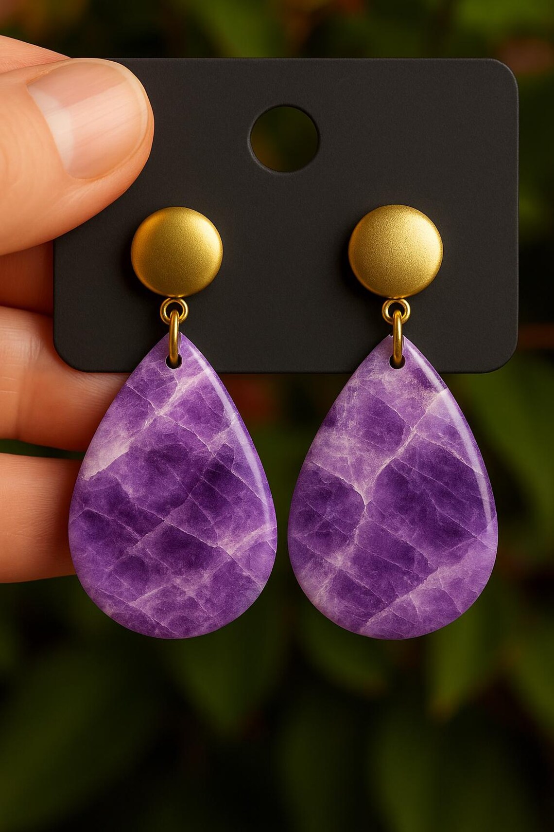 Amethyst--stone Image Water Transfer Paper for Polymer Clay Jewelry ...