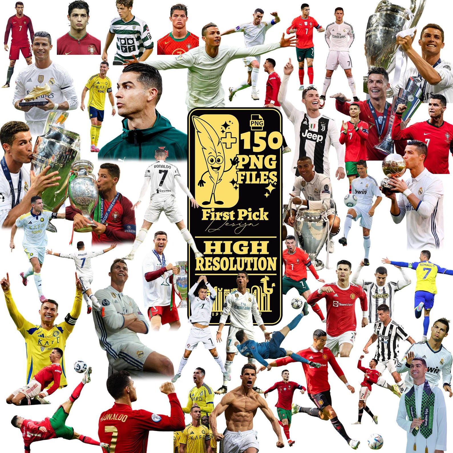 Cristiano Ronaldo PNG Clipart: CR7 Football Designs (151 Files ...