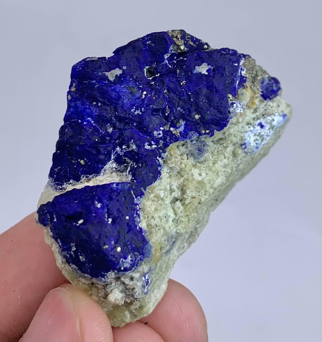Royal Blue Lazurite Specimen: Natural Fluorescent Mineral, Afghanistan ...