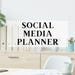 Social Media Planner | Printable & Digital Content Organizer for ...