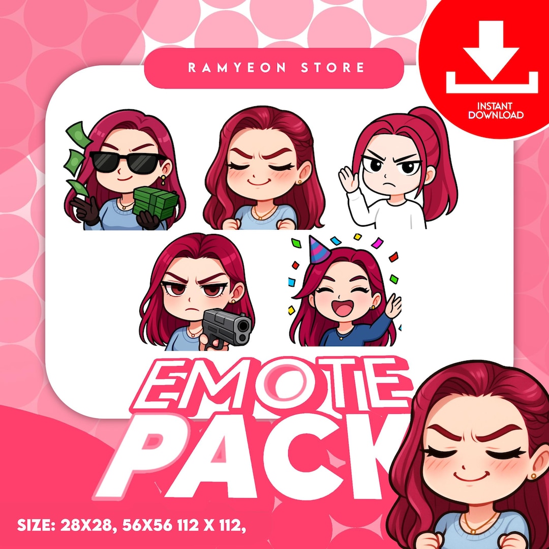 Watch Kpop Demon Hunters Twitch Emotes Pack | Cute Chibi Vtuber Emote ...