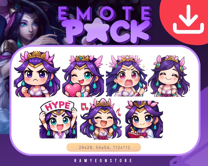 Splendid Staff Nami League of Legends Twitch Emotes & Badges Pack ...