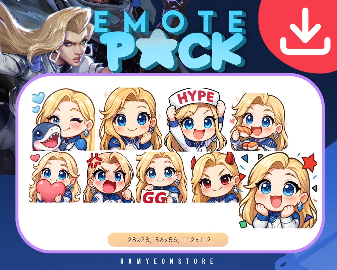 Dagger Marvel Rivals Twitch Emotes & Badges Pack | Cute Chibi Vtuber ...