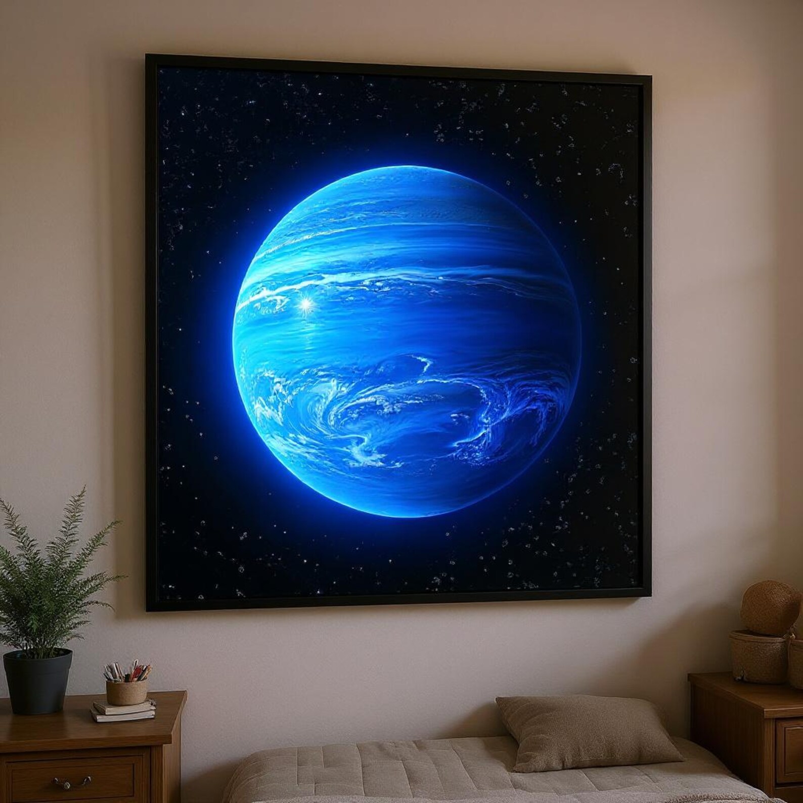 Uranus Cosmic Planet Digital Art Print - Etsy