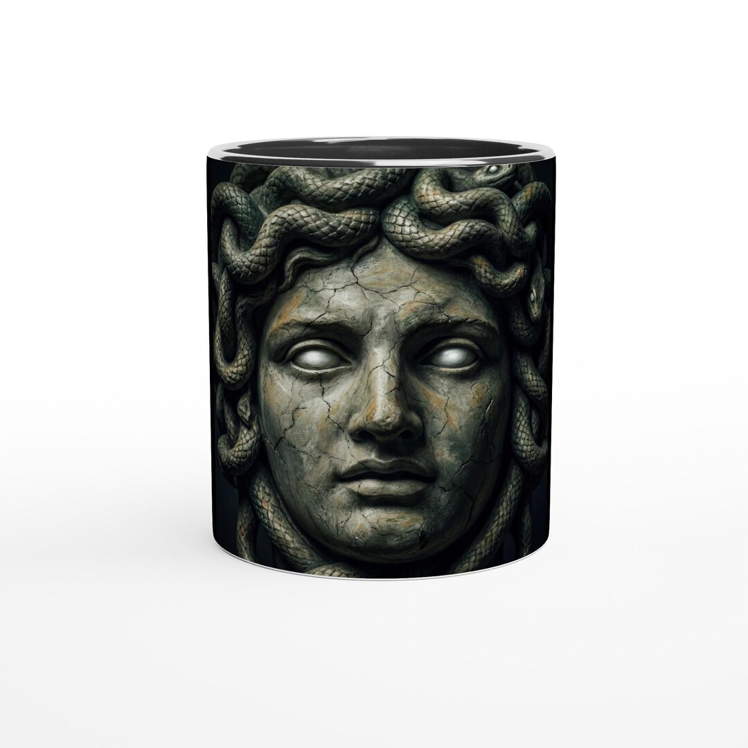 Medusa Coffee Mug – Dark Greek Mythology Ceramic Cup - Etsy
