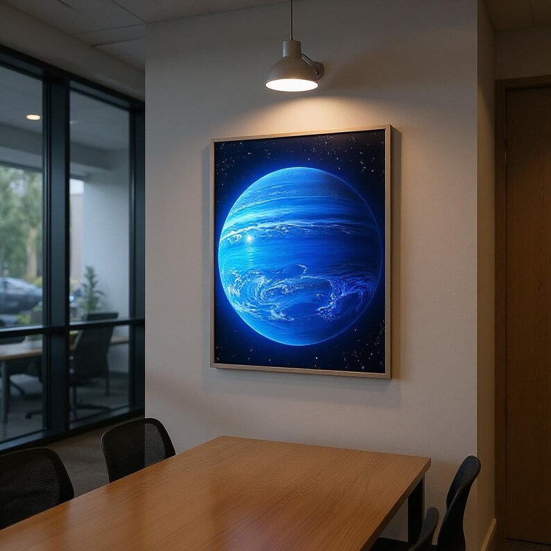 Uranus Cosmic Planet Digital Art Print - Etsy