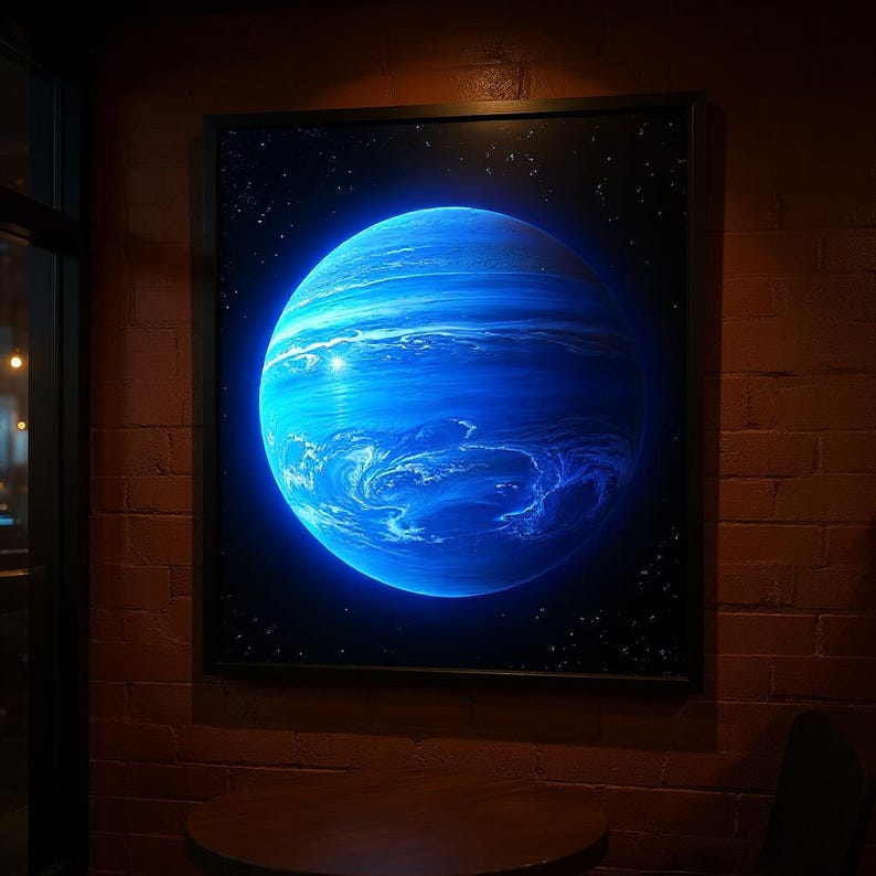 Uranus Cosmic Planet Digital Art Print - Etsy