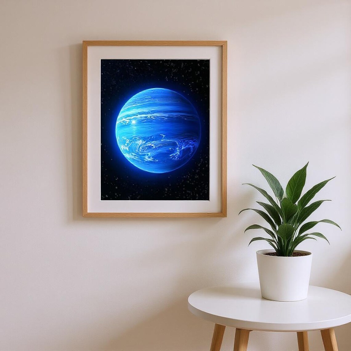 Uranus Cosmic Planet Digital Art Print - Etsy