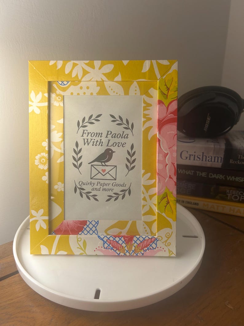 Handcrafted/decoupaged With Pip Studio Wallpaper-floral Photo Frame ...