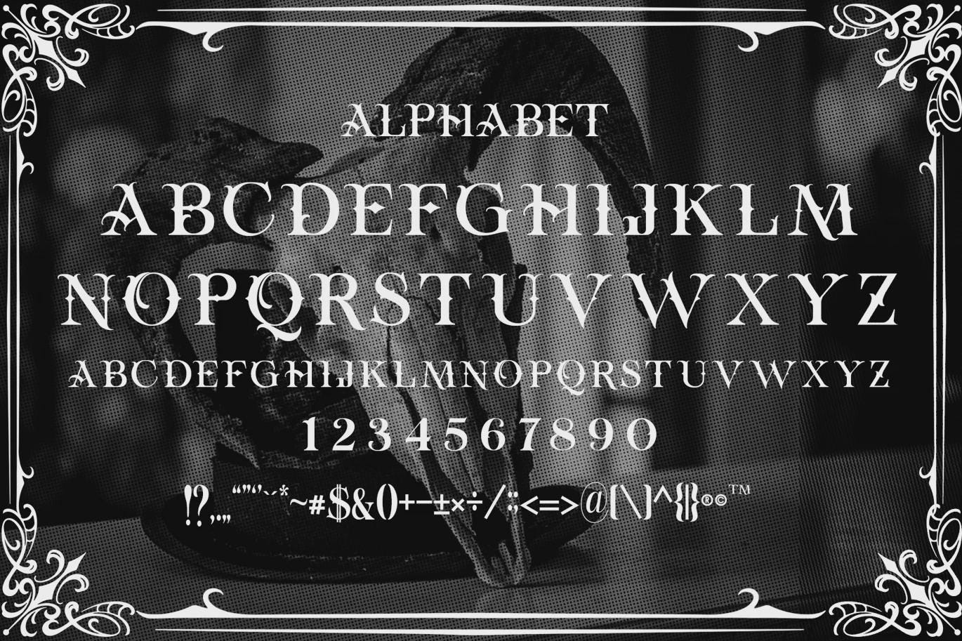 Tension Blackletter Font: Elegant & Distinct Design - Etsy
