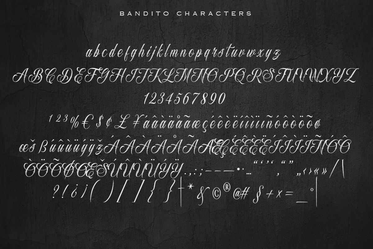 Bandito Tattoo Font - Etsy