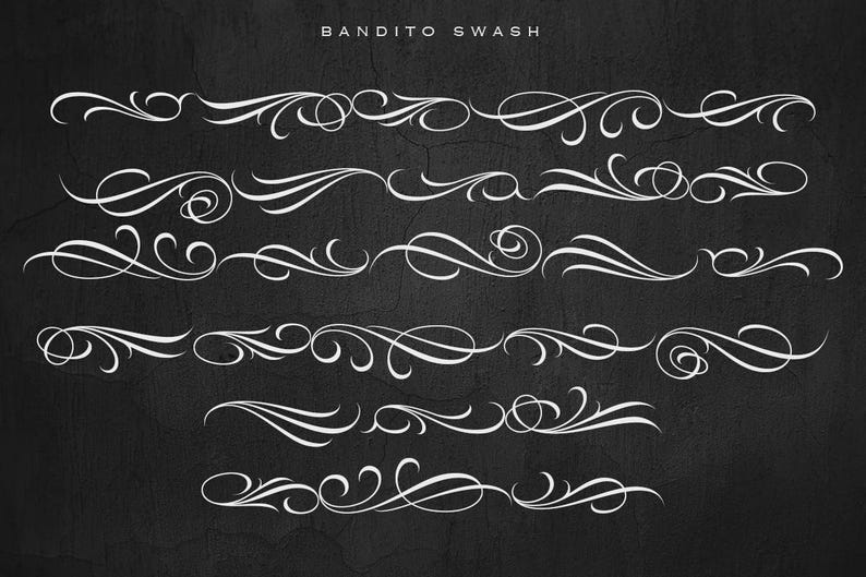 Bandito Tattoo Font - Etsy