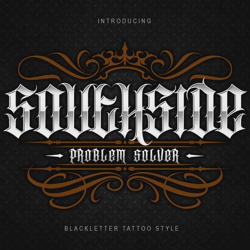 Tattoo Writing Fonts - Etsy