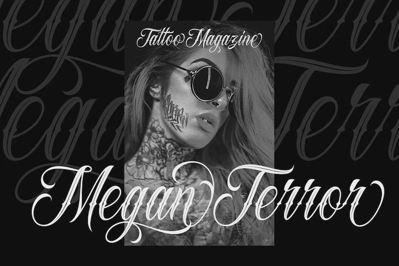 Bandito Tattoo Font - Etsy