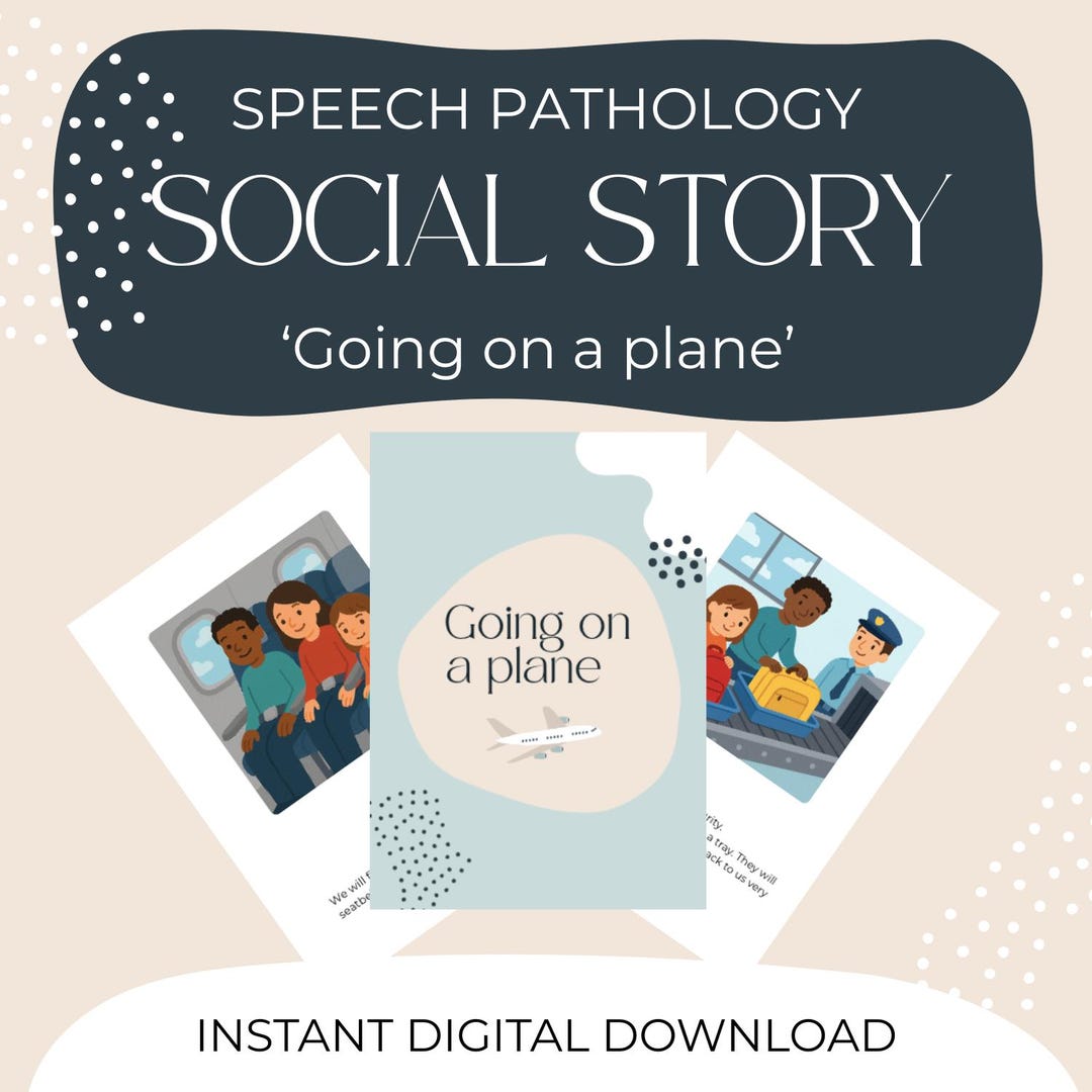 Going on a Plane Social Story - Etsy
