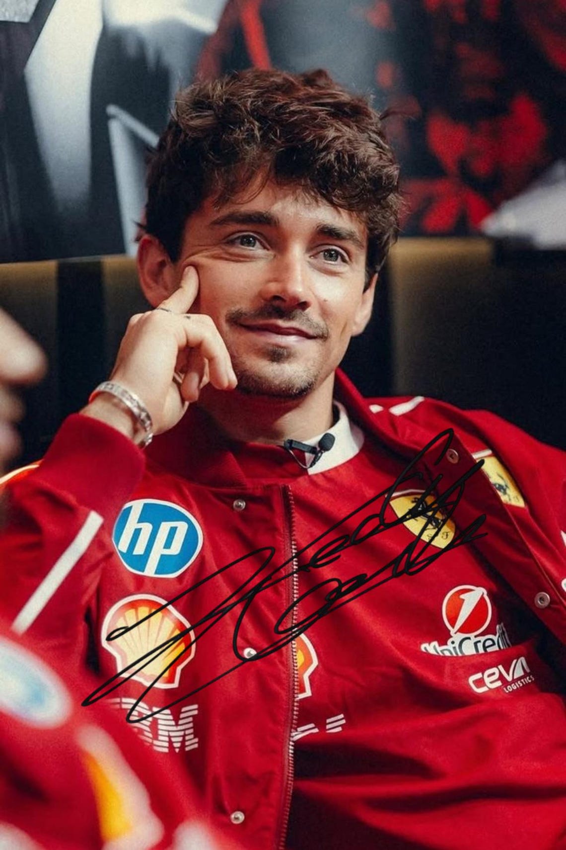 Charles Leclerc Signed Autograph Photo Print Signature Ferrari F1 Gift ...