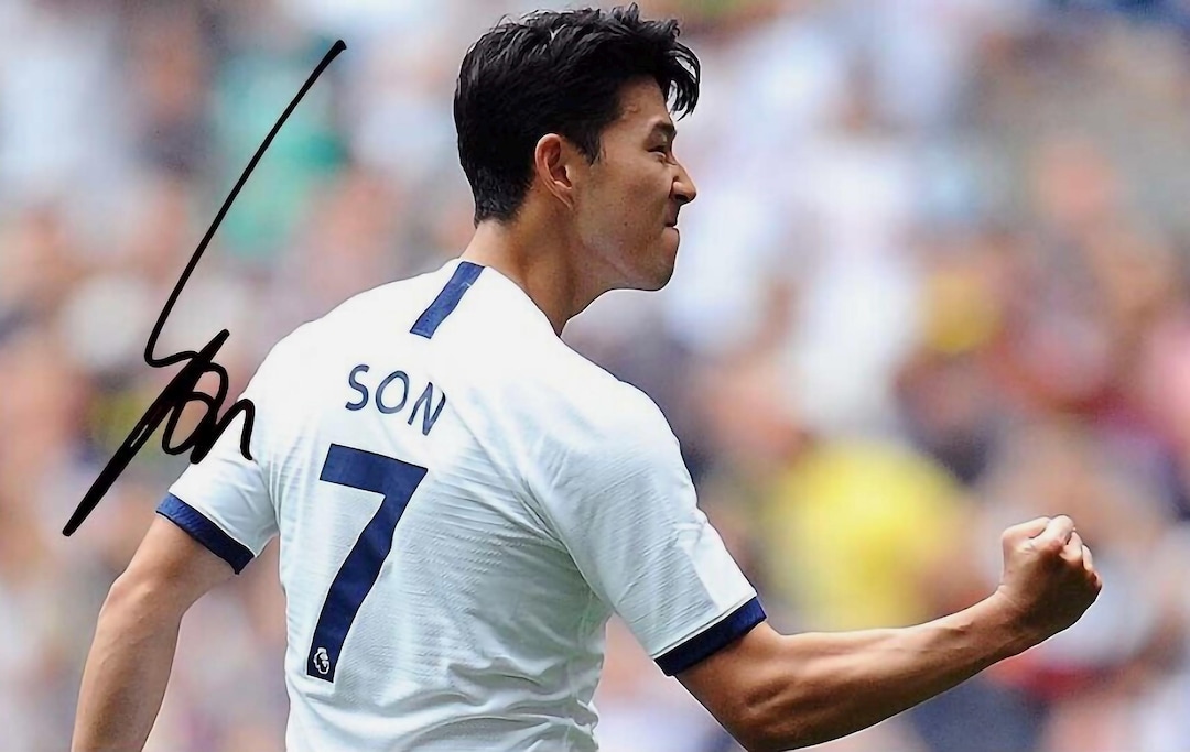 Son Heung-min Signed Autograph Photo Print Signature Football Gift - Etsy