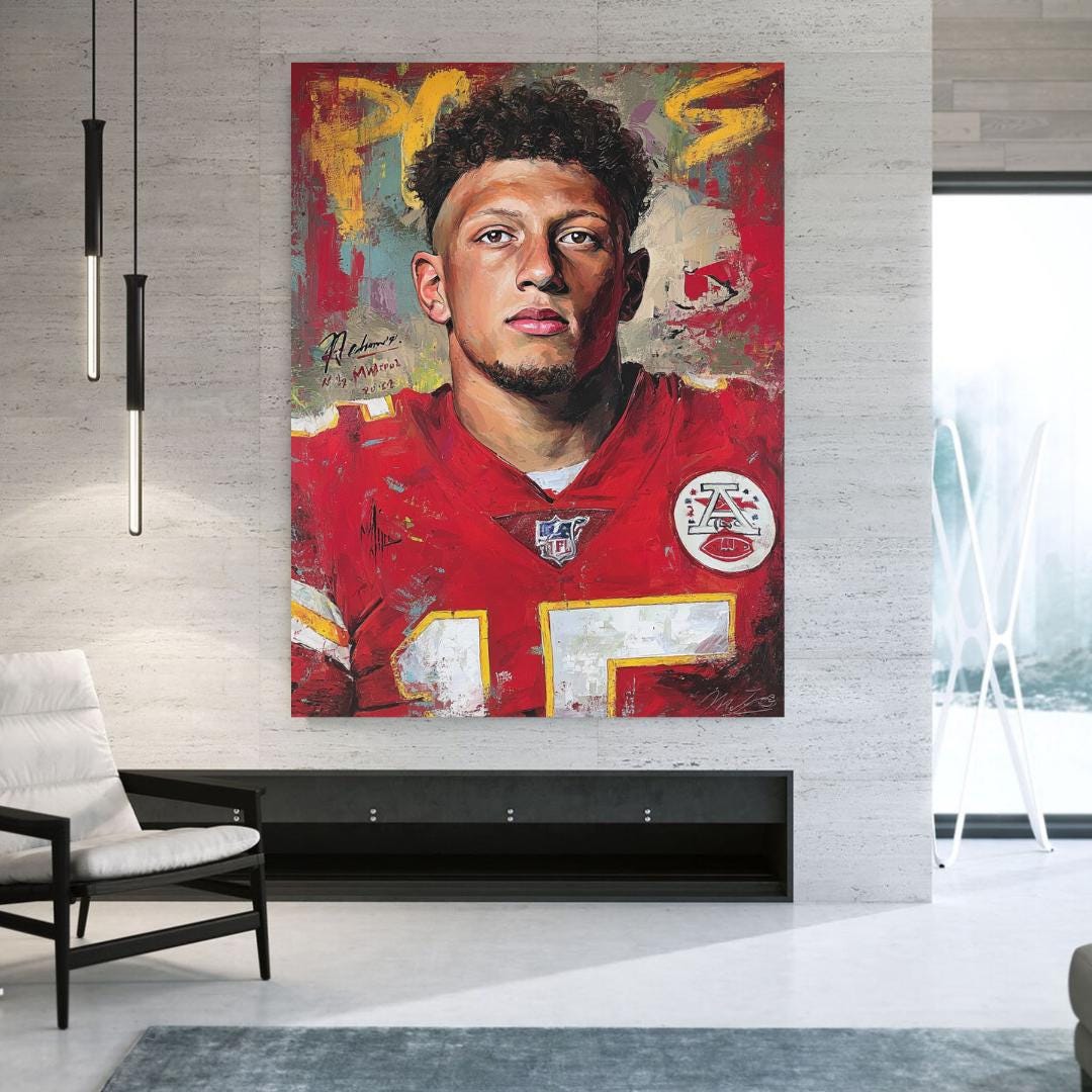 Patrick Mahomes Poster 4K Wall Paper Print NFL Gift - Etsy