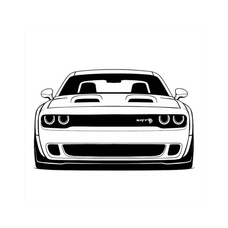 Dodge Challenger SRT Hellcat Scatpack Sticker: Muscle Car Decal - Etsy