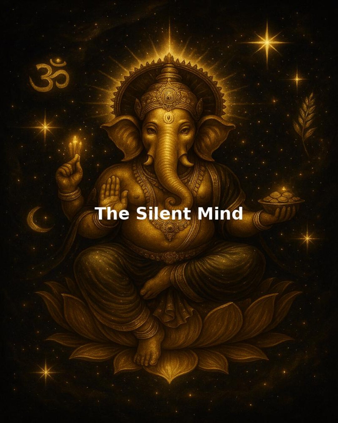 Lord Ganesha Galaxy Art: Golden Hindu God Print for Abundance - Etsy