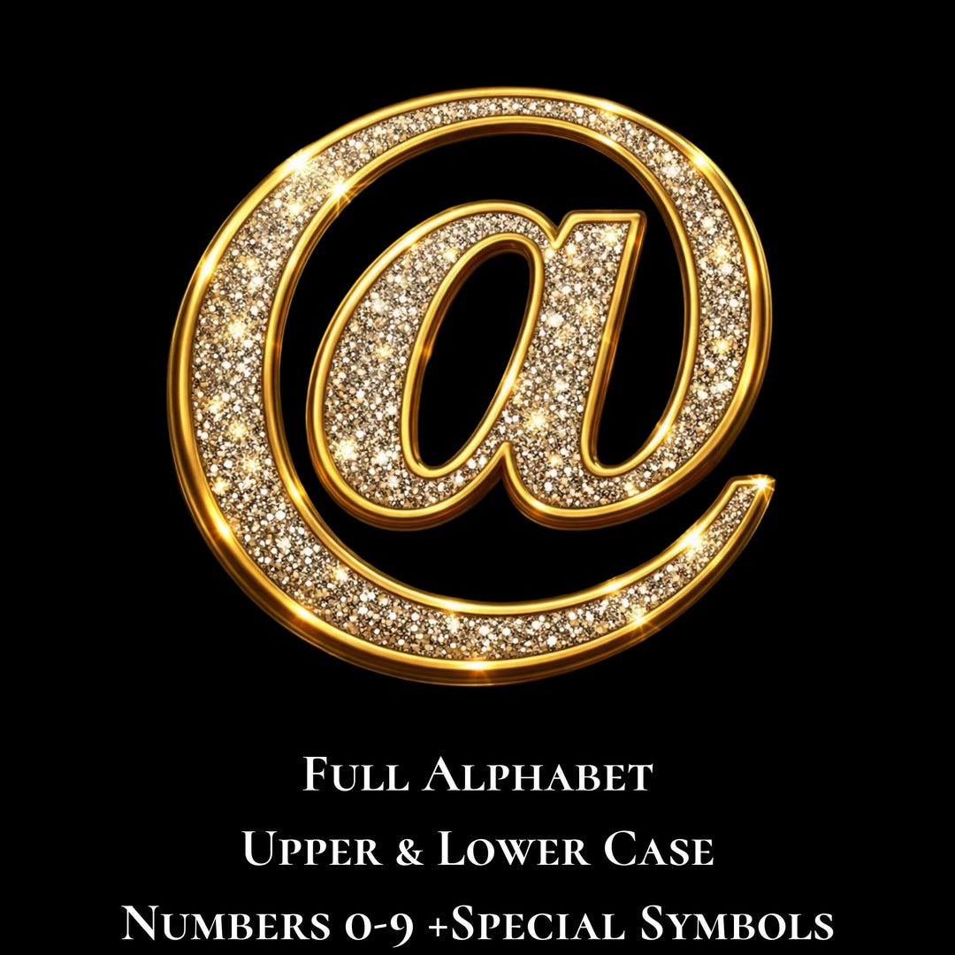 Sparkly Gold & Silver Alphabet Letters PNG, Glitter Alphabet Clipart ...