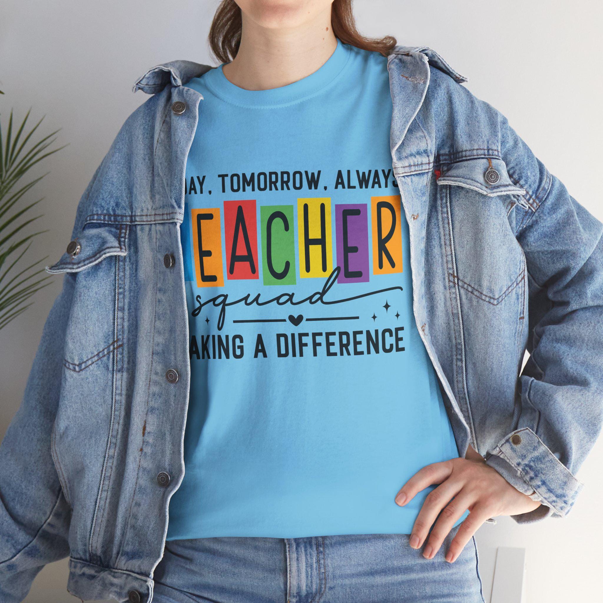 Teacher Squad T-shirt: Matching Team Tee, Back to School Staff Shirt - Etsy