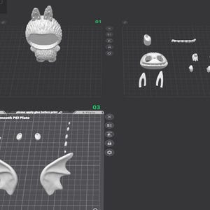 3D Print STI File Zimomo Angel250mm | Labubu | Resin Statue Custom ...