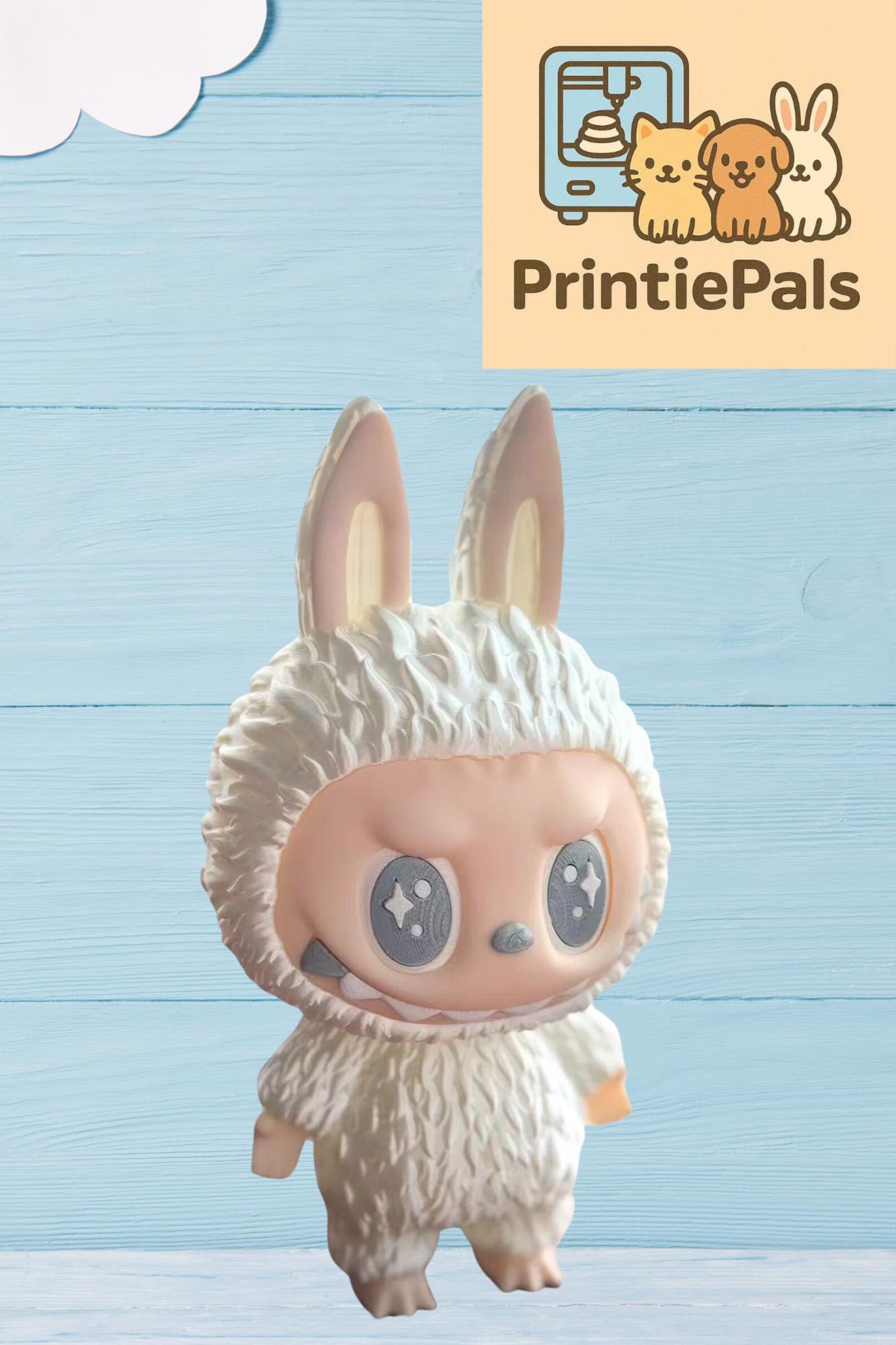 3D Print STI File Zimomo Angel250mm | Labubu | Resin Statue Custom ...