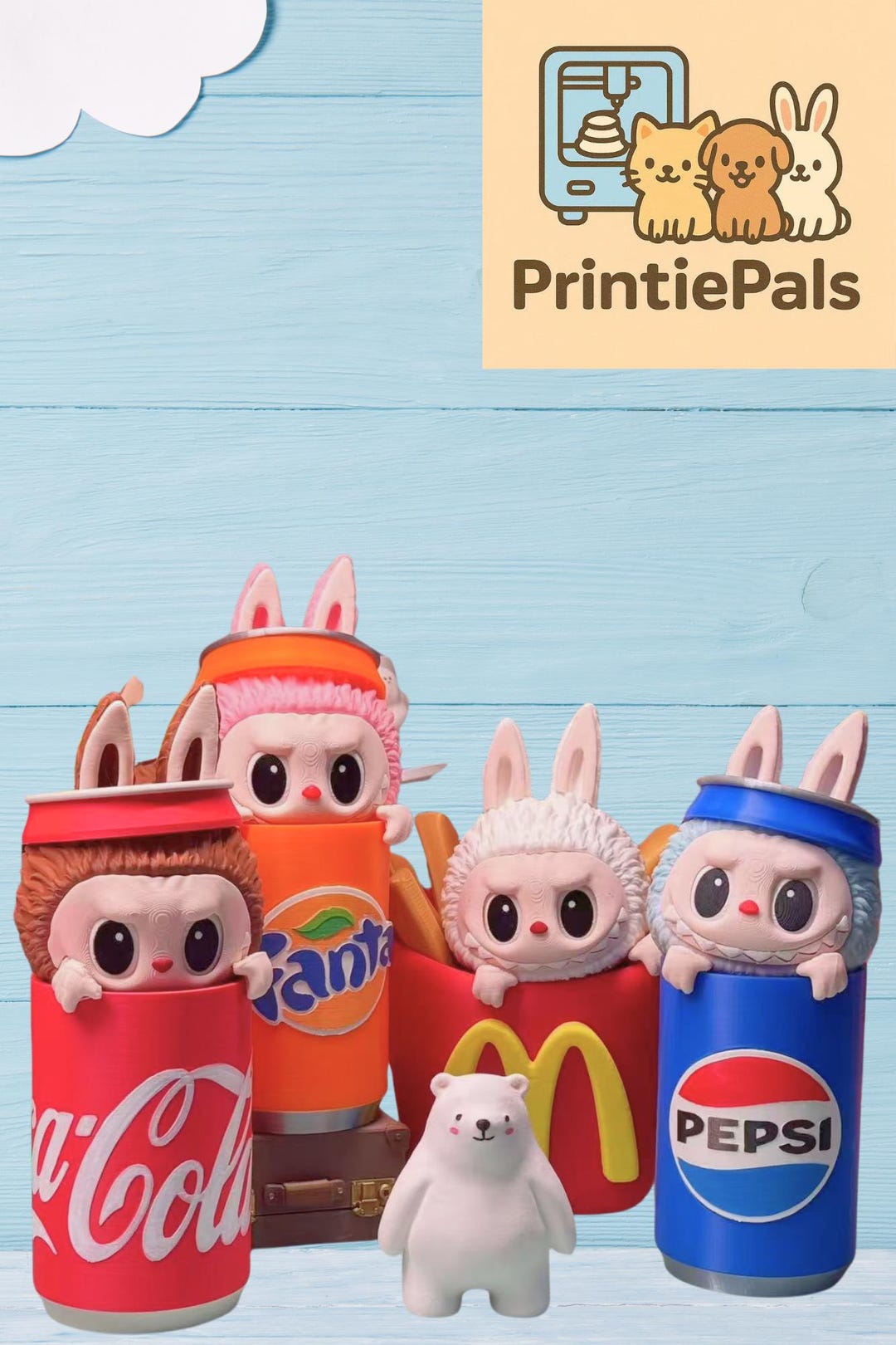3D Print STI Special Soft Drink Labu Figure | Anime Collectible | Resin ...