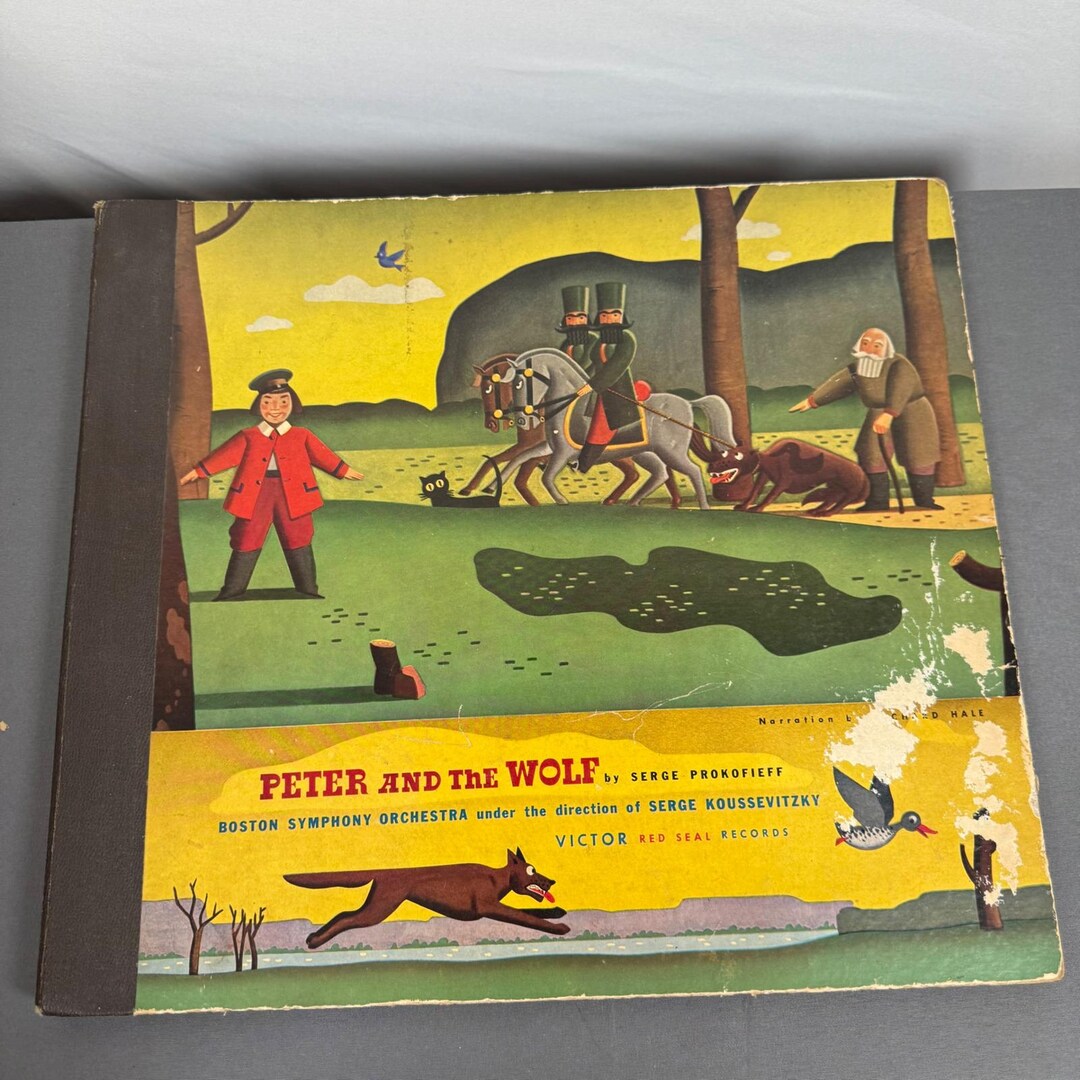 Victor Red Seal Records Peter and the Wolf Boston Symphony Album COVER ...