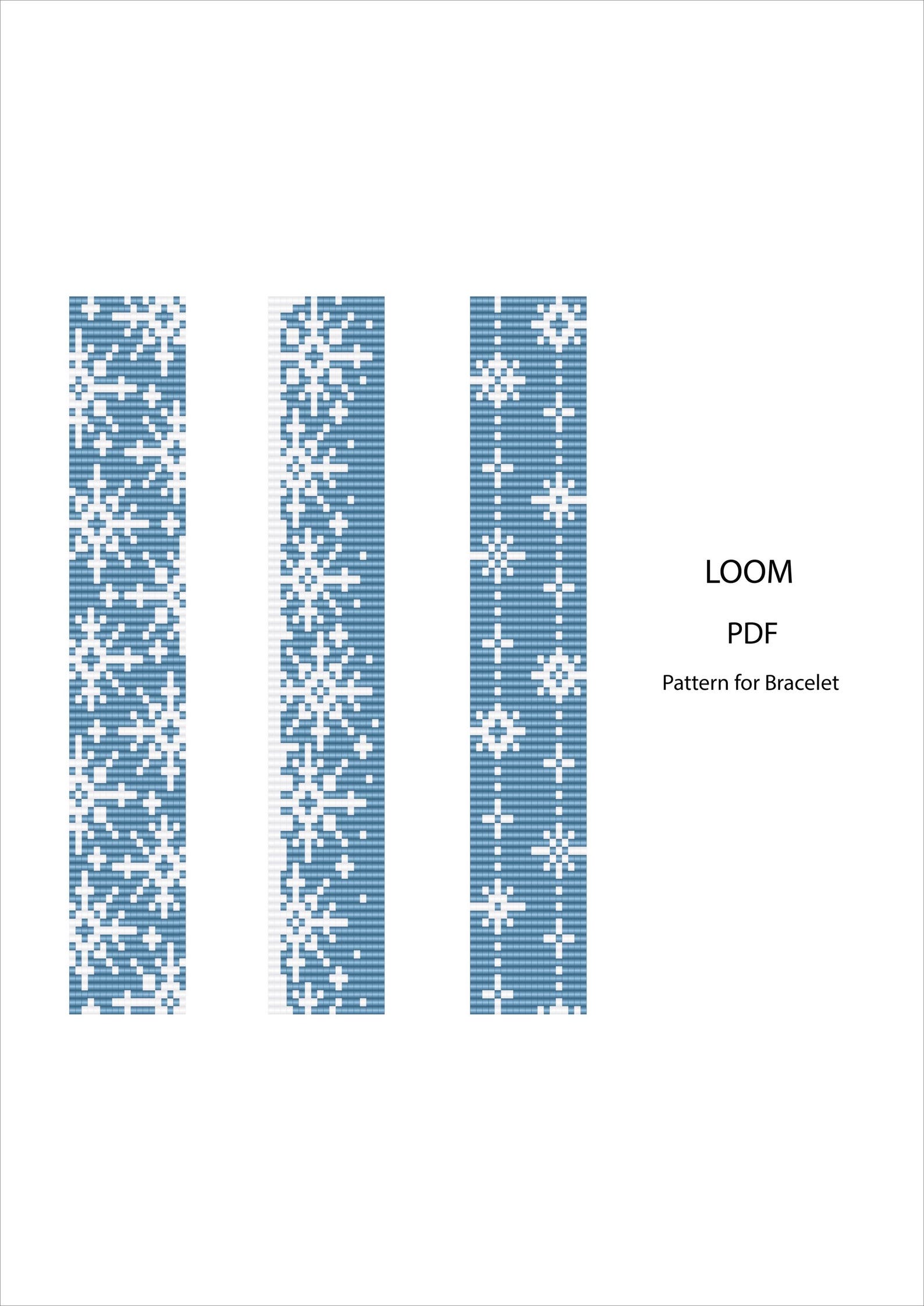 Snowflake Bracelet Pattern Set – 3 Miyuki Loom Designs PDF Bundle - Etsy