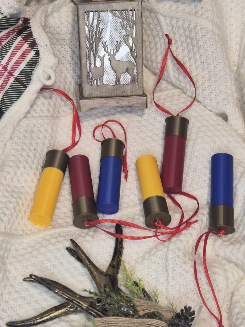 3D Printed Shotgun Shells Christmas Ornaments - Etsy