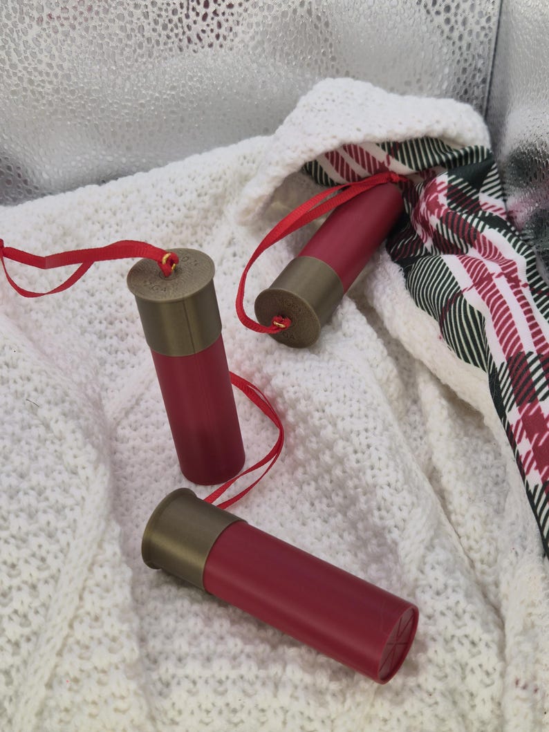 3D Printed Shotgun Shells Christmas Ornaments - Etsy