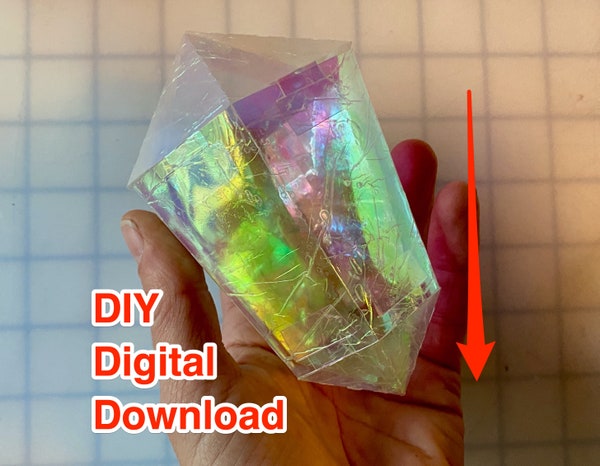 DIY 3D Papercraft Crystals Printable Template Set - Etsy Canada