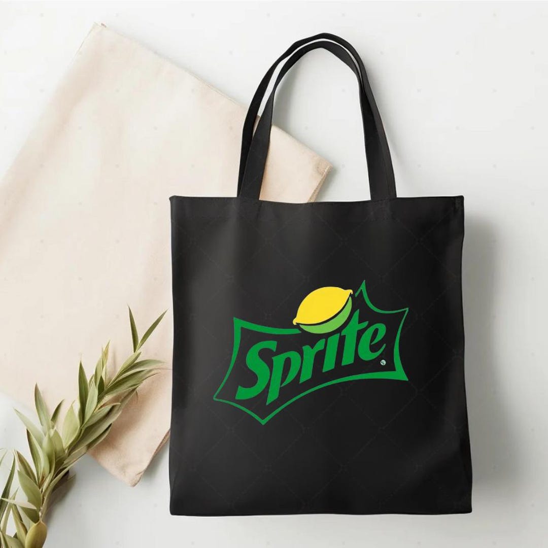 Sprite Aesthetic Tote Bag, Sprite Logo Tote Bag, Can Cotton Canvas ...