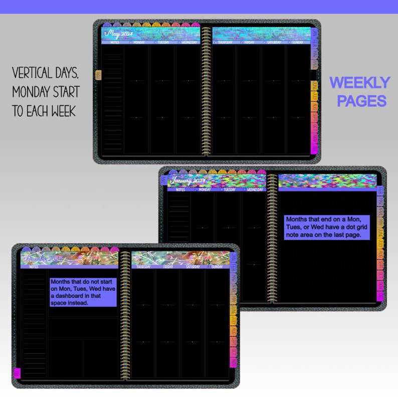 2024 Digital Planner Colorful Digital Calendar Goodnotes - Etsy